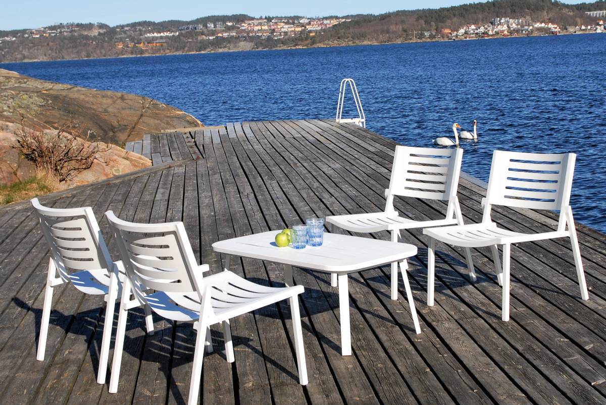 Legato stol - hvit - Atrium hagemøbler