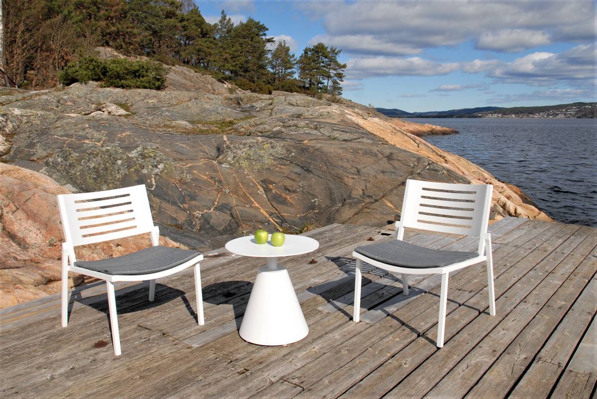 Legato stol - hvit - Atrium hagemøbler